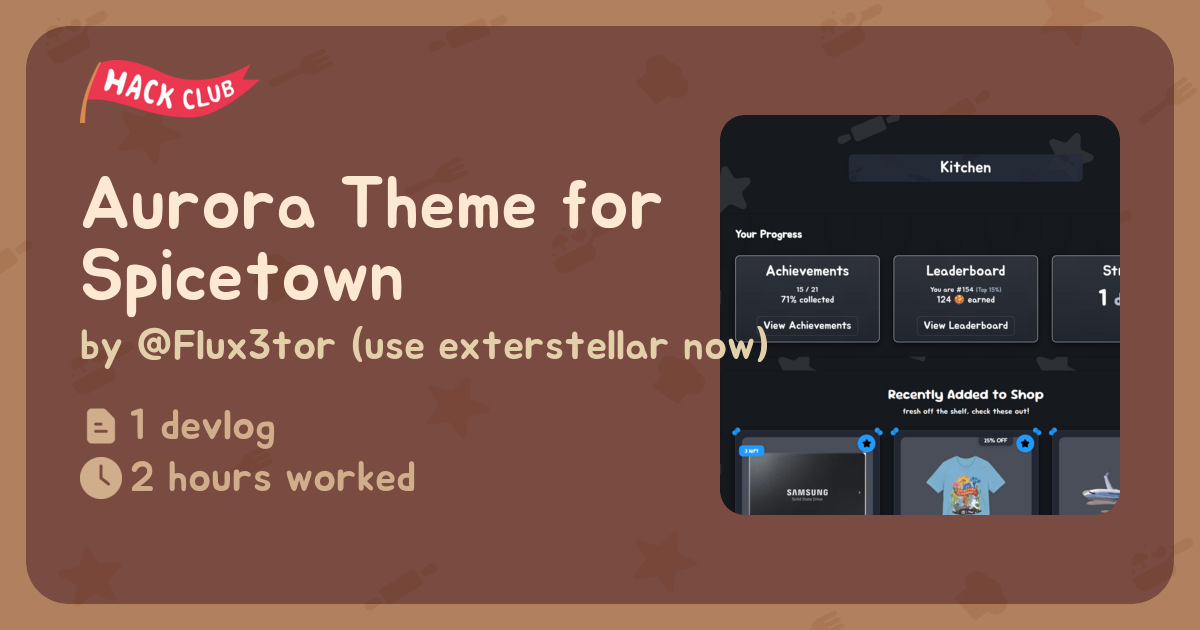 Aurora Theme for Spicetown - Flavortown