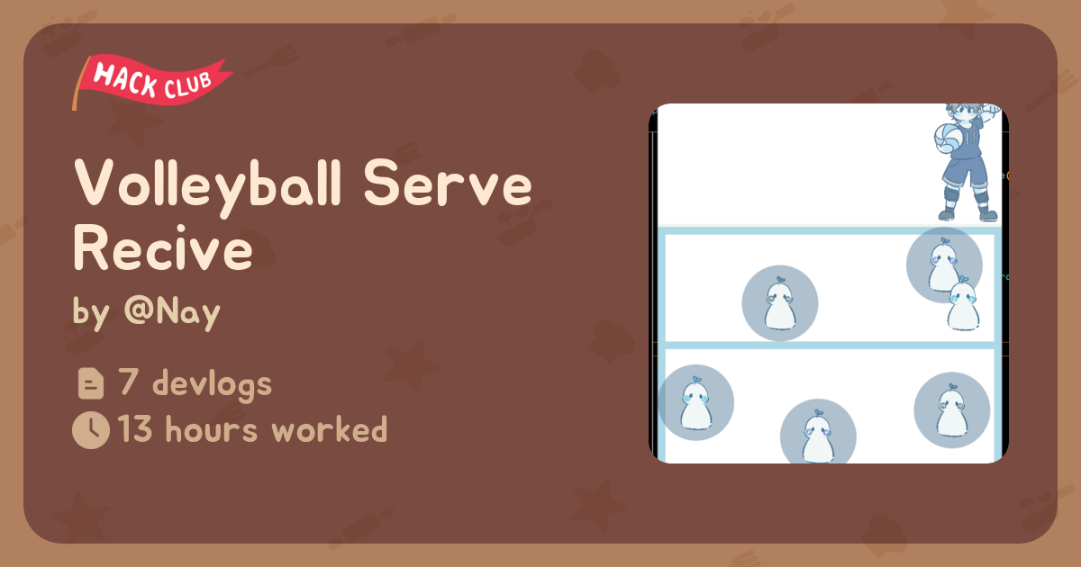 Volleyball Serve Recive - Flavortown