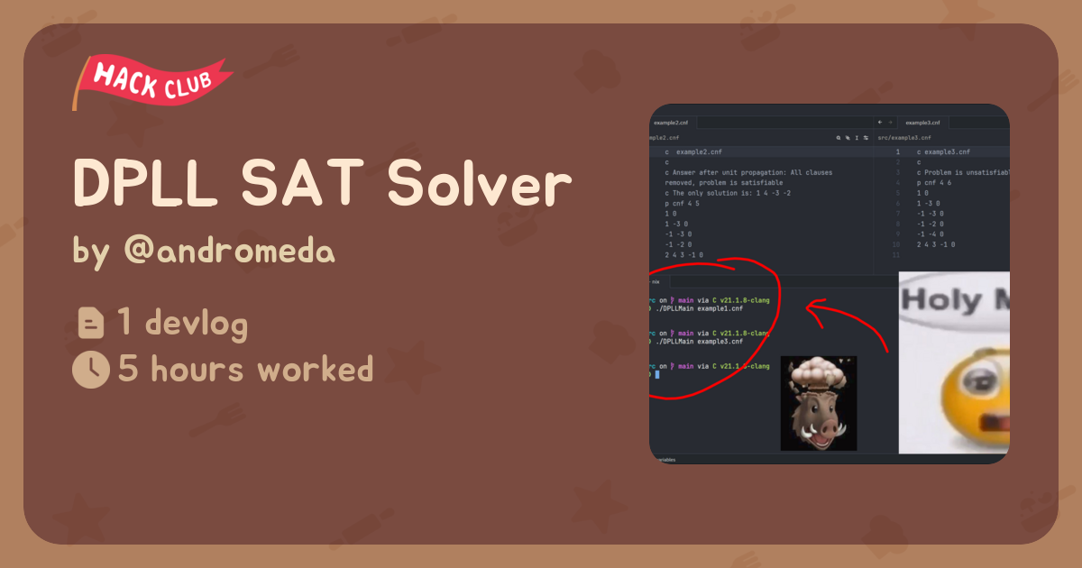 DPLL SAT Solver - Flavortown