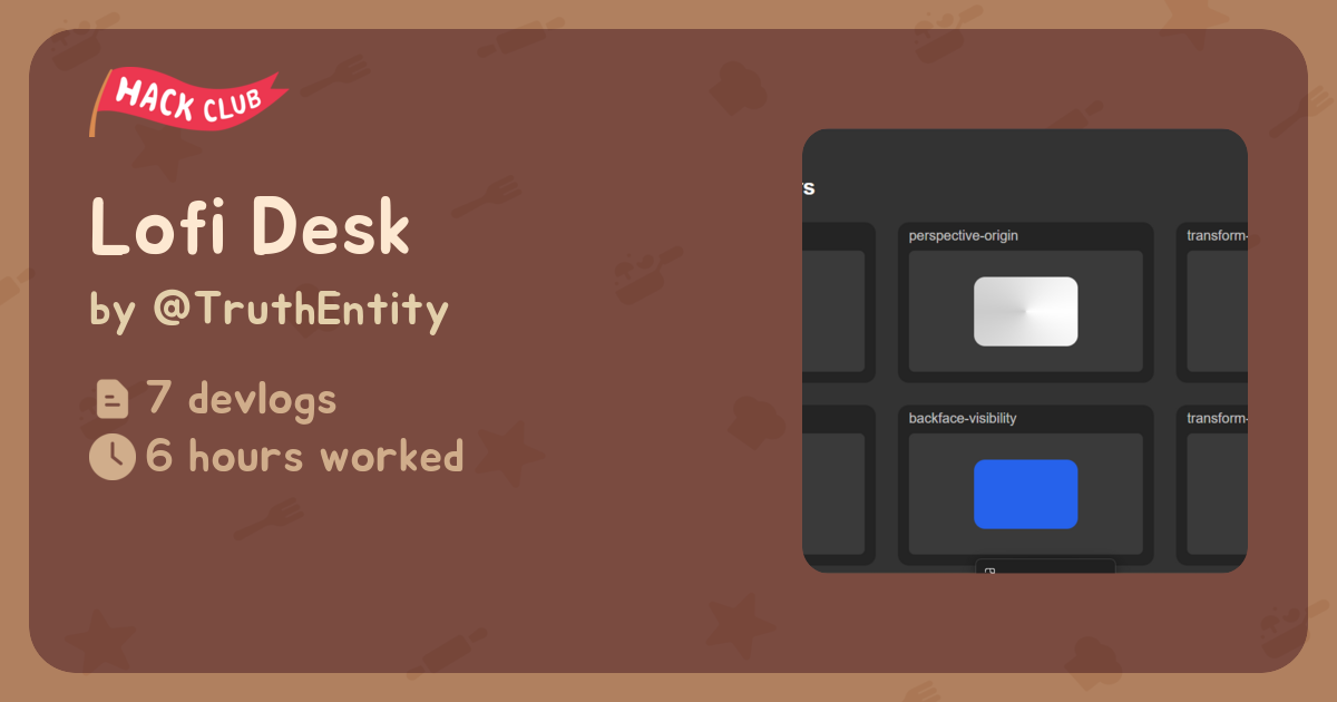 Lofi Desk - Flavortown