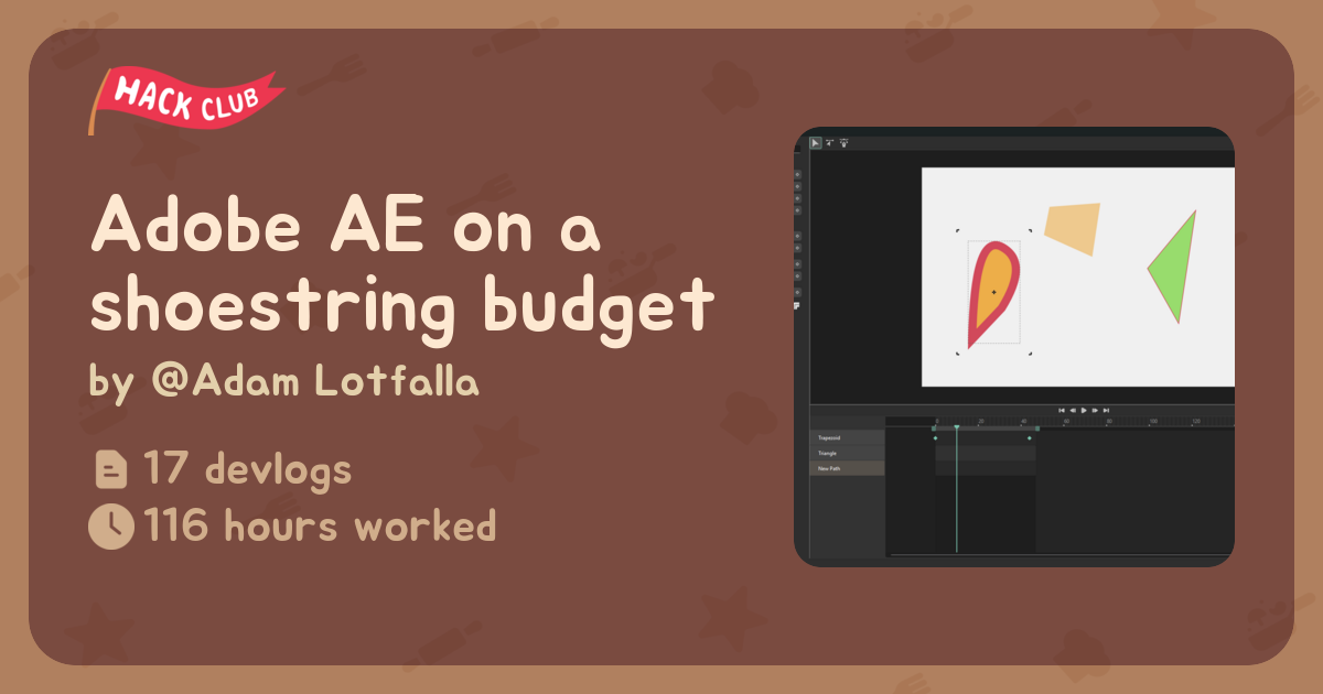Adobe AE on a shoestring budget - Flavortown